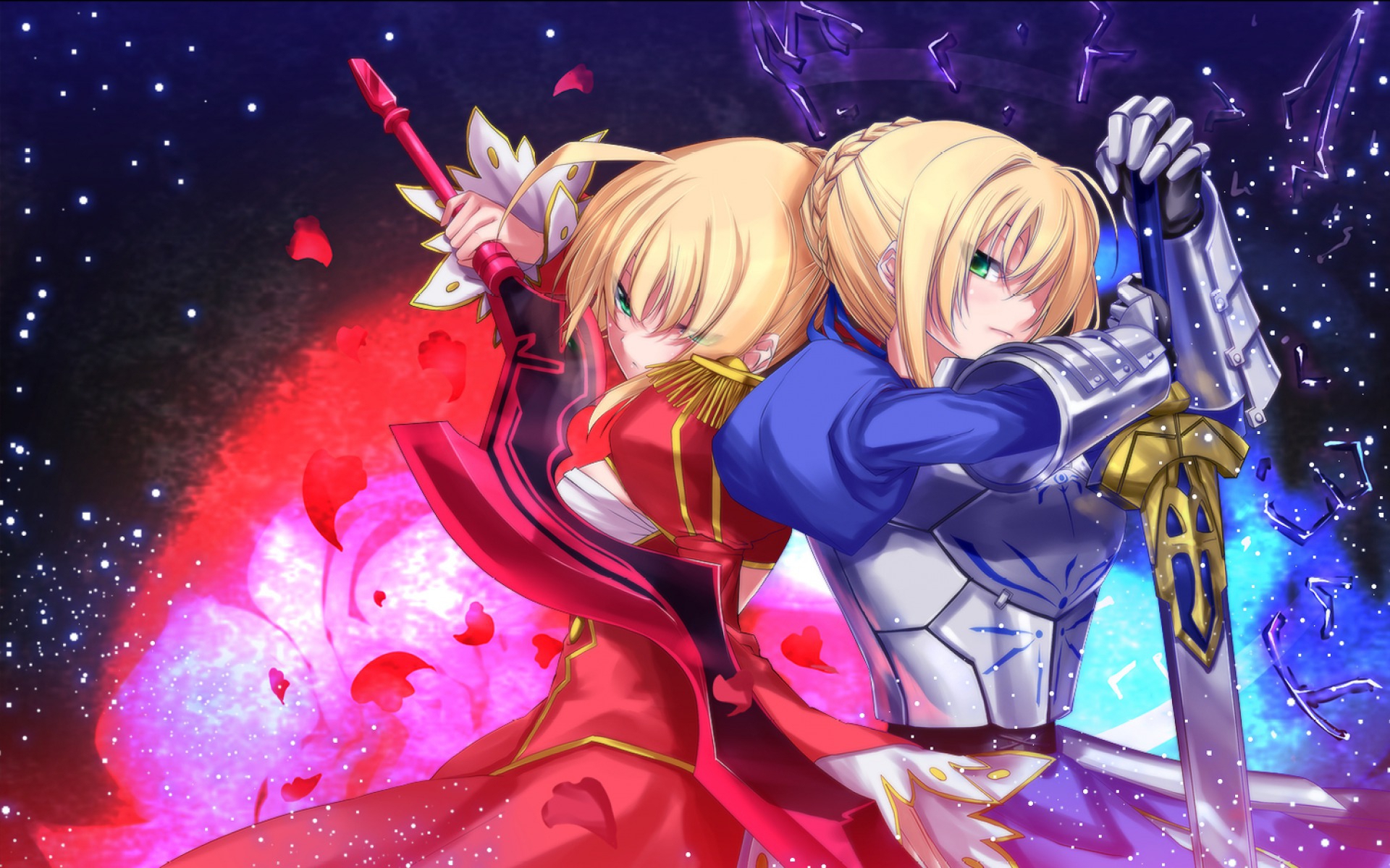 Saber Hd Wallpaper - Nero Claudius Vs Arturia- WallpaperUse