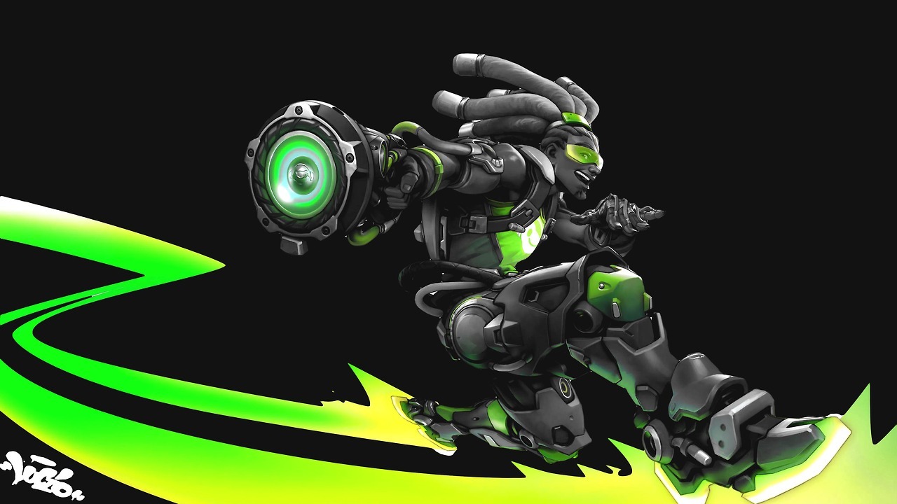 lucio wallpaper,green,mecha,animation,graphic design,fictional ...