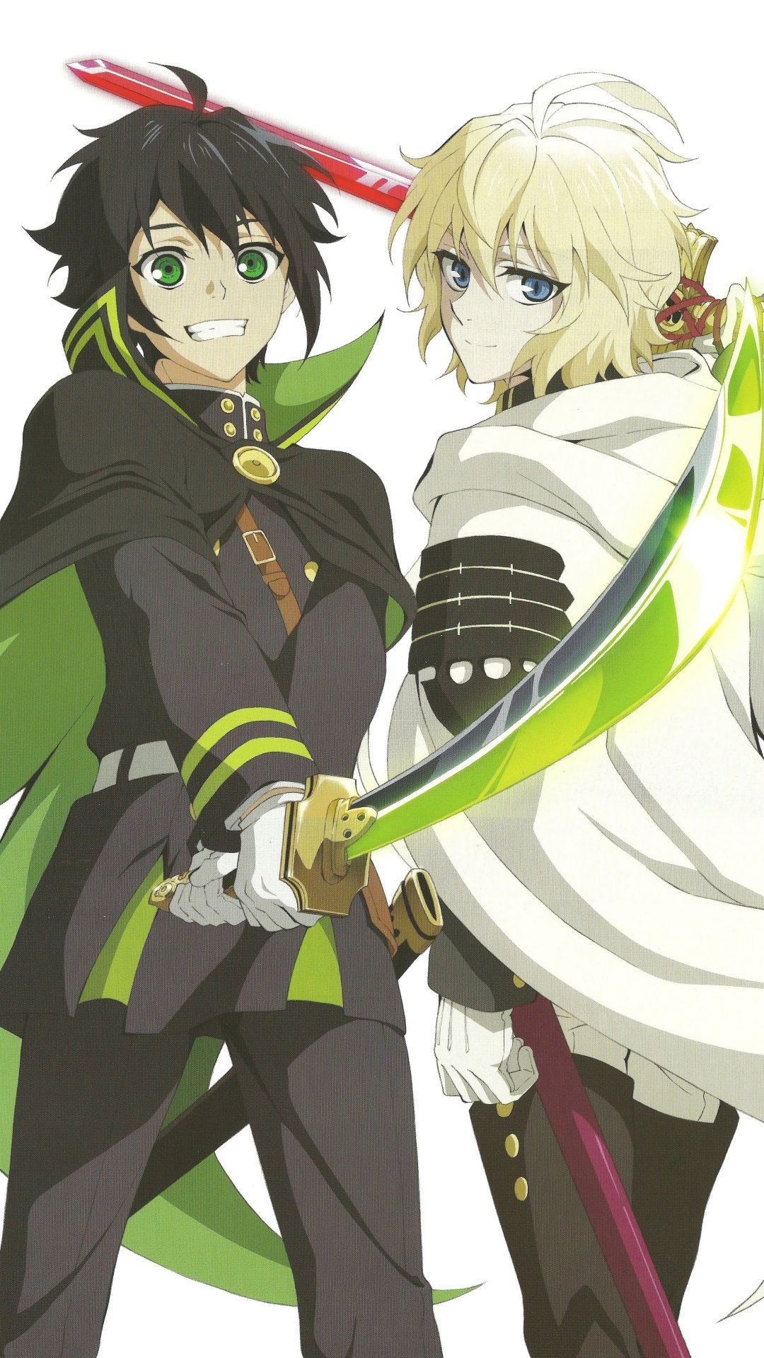 owari no seraph wallpaper,cartoon,anime,fictional character,gesture ...